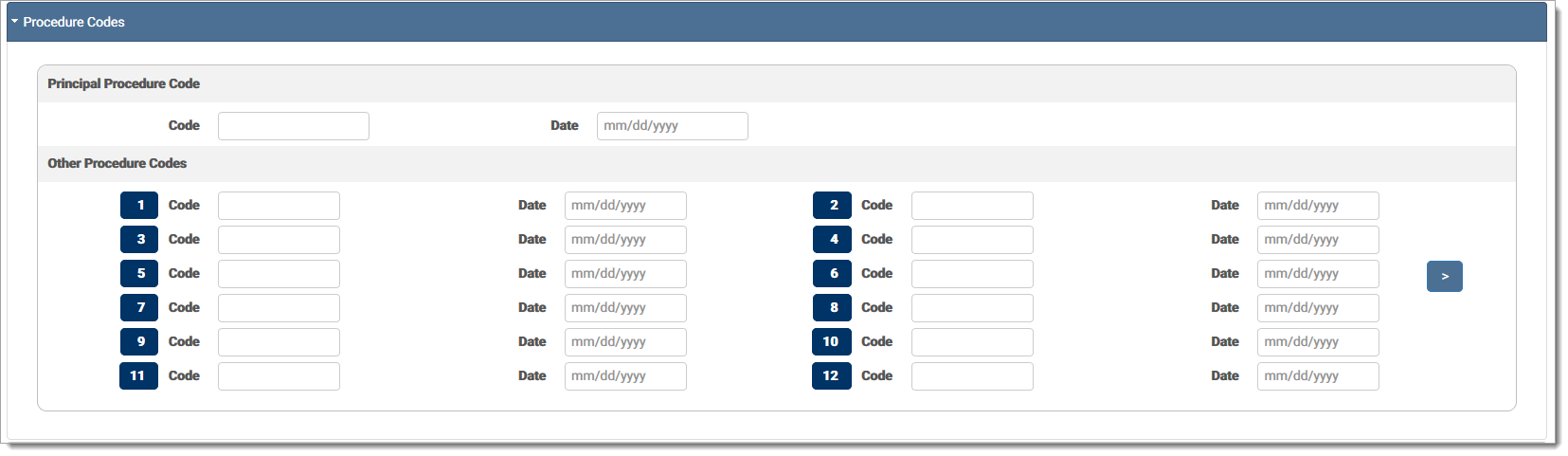 CC_Inst_Procedure Codes